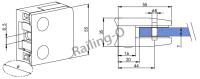 China Middle Square 55x55x35mm Type With Plate for sale