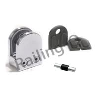 China 8mm - 12.76mm Stainless Steel Glass Clamp Clips AISI SS304 SS316 Satin Mirror for sale