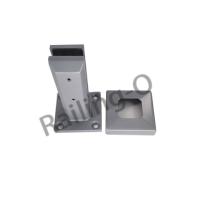 China Floor Mounted Square Glass Spigot H182 with Flat Cover Ring 2205 Duplex NATA Tested for Pool Balustrade QAF-S004.182 for sale