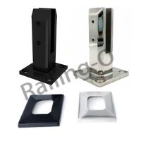 China Duplex Pool Stainless Steel Spigot Glass Railing H182mm 17.14mm Glass for sale