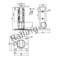 China SPIGOT SQUARE DECK MOUNT 160MM for sale