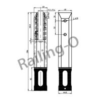China SPIGOT SQUARE CORE DRILLED 286MM for sale