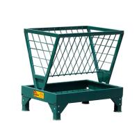 China Ani-Mate 3 Compartment Horse Animal Feed Storage Bin Galvanised for sale