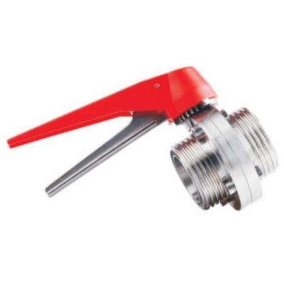 China Duckbill male threaded butterfly valve for sale