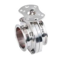China Hygienic quick installation high platform butterfly valve for sale