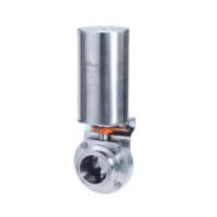 China Hygienic pneumatic butterfly valve for sale