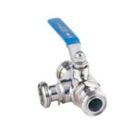 China Hygienic 3-way external dental ball valve for sale