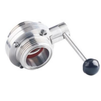 China Hygienic external butterfly valve for sale