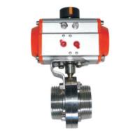 China D621X-16P Pneumatic male  thread butterfly valve for sale