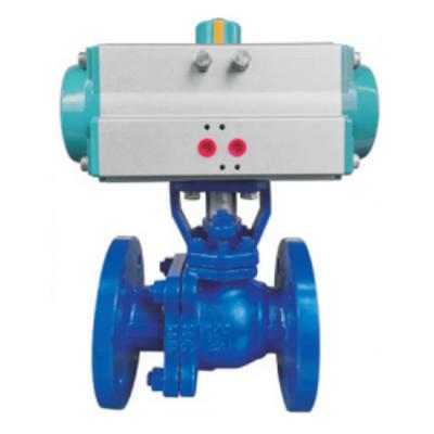China Q641F-16P Pneumatic fluorine lined ball valve for sale