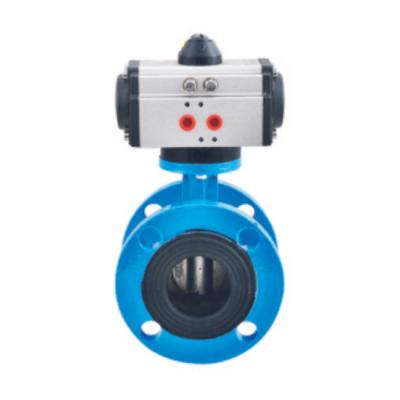 China D641X-16P Pneumatic flange butterfly valve for sale