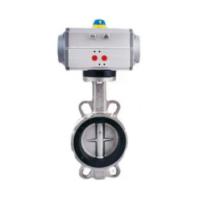 China D671X-16 Pneumatic stainless steel butterfly valve for sale