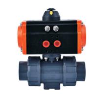 China UQ621F-10SU Pneumatic UPVC ball valve for sale