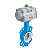 China D671F-16 Pneumatic tetrafluoro butterfly valve for sale