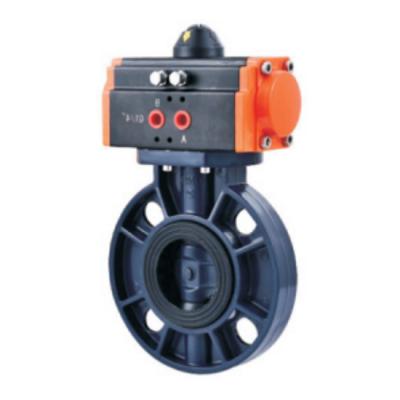 China D671X-16S Pneumatic UPVC butterfly valve for sale