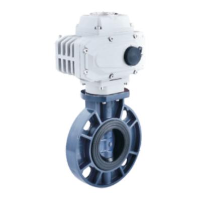 China D971X-16 Electric UPVC butterfly valve for sale