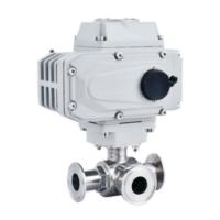 China Q984-16P Electric quick installation three-way ball valve for sale