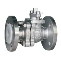 China Q41F46-16P PTFE Iined stainless steel ball valve for sale