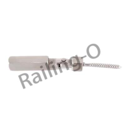 China Satin Mirror Cable Railing Fitting  D16 D19 L140 AISI 304 for sale
