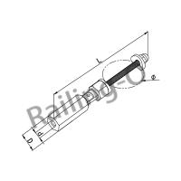 China D16 D19 Cable Railing Fitting 3mm - 8mm AISI 304 Cable Handrail System for sale