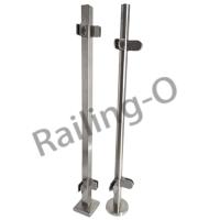 China 90° Corner Post with Cap L150 for Handrail Systems AISI304/316 Satin/Mirror Finish for sale