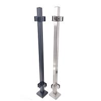 China 90° Corner Post with Cap L150 for Handrail Systems AISI304/316 Satin/Mirror Finish for sale
