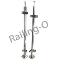 China 90° Corner Post with Saddle for Handrail Systems AISI304/316 Satin/Mirror Finish for sale