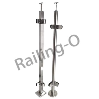 China 90° Corner Post with Saddle for Handrail Systems AISI304/316 Satin/Mirror Finish for sale