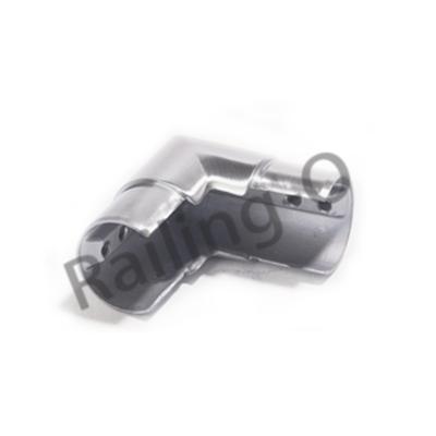 China ROUND SLOTTED TUBE VERTICAL CORNER GLASS BALUSTRADE CONNECTOR for sale