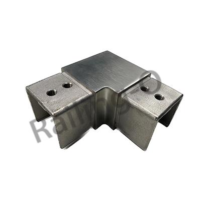 China 40 X 40mm Stainless Steel Slot 90 Degree H30 Mirror Flush Elbow AISI304 for sale