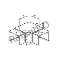 China Right Angle Flush Joint Connector  SUS304 SUS316 Stainless Steel Flush Fitting for sale