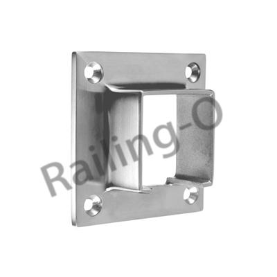 China Durable Square Tube Flange Aesthetic Slot System  Square Tube Base Flange for sale