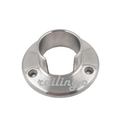 China ROUND GROOVE TUBE WALL FLANGE FOR STAINLESS STEEL RAILING for sale