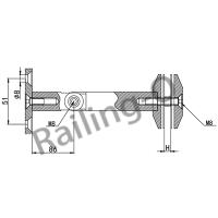 China M8 M6  Glass Canopy Roof Bracket AISI 304 316 Glass Awnings For Home for sale