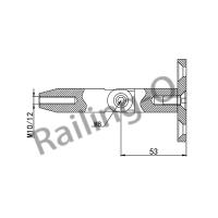 China Slim Profile  Glass Canopy Cantilever Support Glazing Glass Door Awning For 6 - 10.76mm for sale