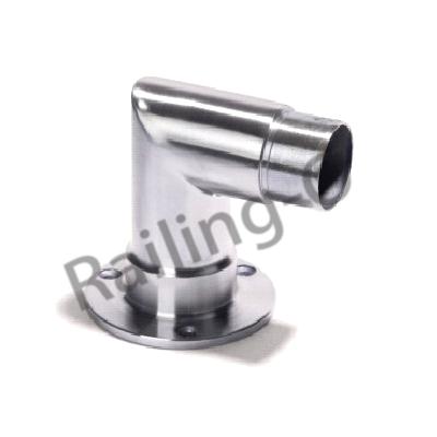 China 90 Degree Base Elbow 85×42.4 H85 AISI304 316 Satin Mirror For Handrail Post for sale