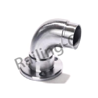 China Stainless Tall Rail Base Plate 85 × 42.4 H85MM Base Elbow For Handrail Post for sale