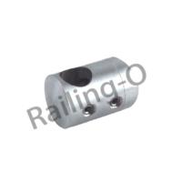 China Stainless Steel Bar Cross Connector Balustrade Cross Pipe Fitting For Sheet System for sale