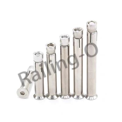 China AISI304 Glass Base Channel M10  120mm  Threaded Stud   Railing Base Channel for sale