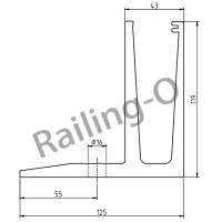 China Base Channel for 8-21.52mm Glass with Multi-Dimensions AISI304/316 Satin/Mirror A005 for sale