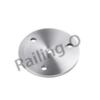 China Round Wall Glass Bracket 65mm - 80mm Mirror Satin AISI304 Stainless Steel Railing Parts for sale