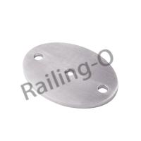 China Rectangular Wall Glass Bracket 80MM0 Mirror Satin AISI304 316 QKJ026 for sale