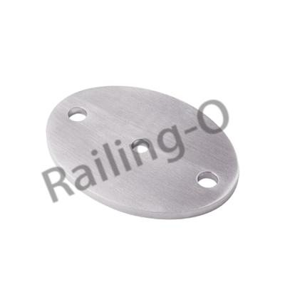 China Rectangular Wall Glass Bracket 80MM0 Mirror Satin AISI304 316 QKJ026 for sale
