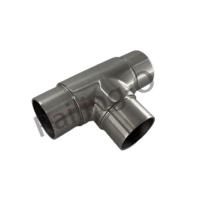 China Tee shaped tube connector for modular handrail system for sale