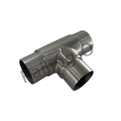 China Tee shaped tube connector for modular handrail system for sale