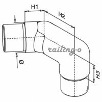 China Adjustable elbow - (left) for sale