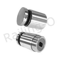 China Wall Mounted Glass Panel Holder 50mm OD with Adjustable Height 30-50mm AISI304/316 for Balustrades QM005 for sale