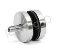 China 50mm OD Glass Holder Φ50 D8 for 8-20mm Panels AISI304/316 Satin/Mirror Finish M10 QM002.5012 for sale