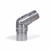 China Mirror Polish Flush Connector Satin  Adjustable Tube Flush Elbow For Railing for sale