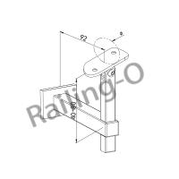 China Square Handrail Support for sale